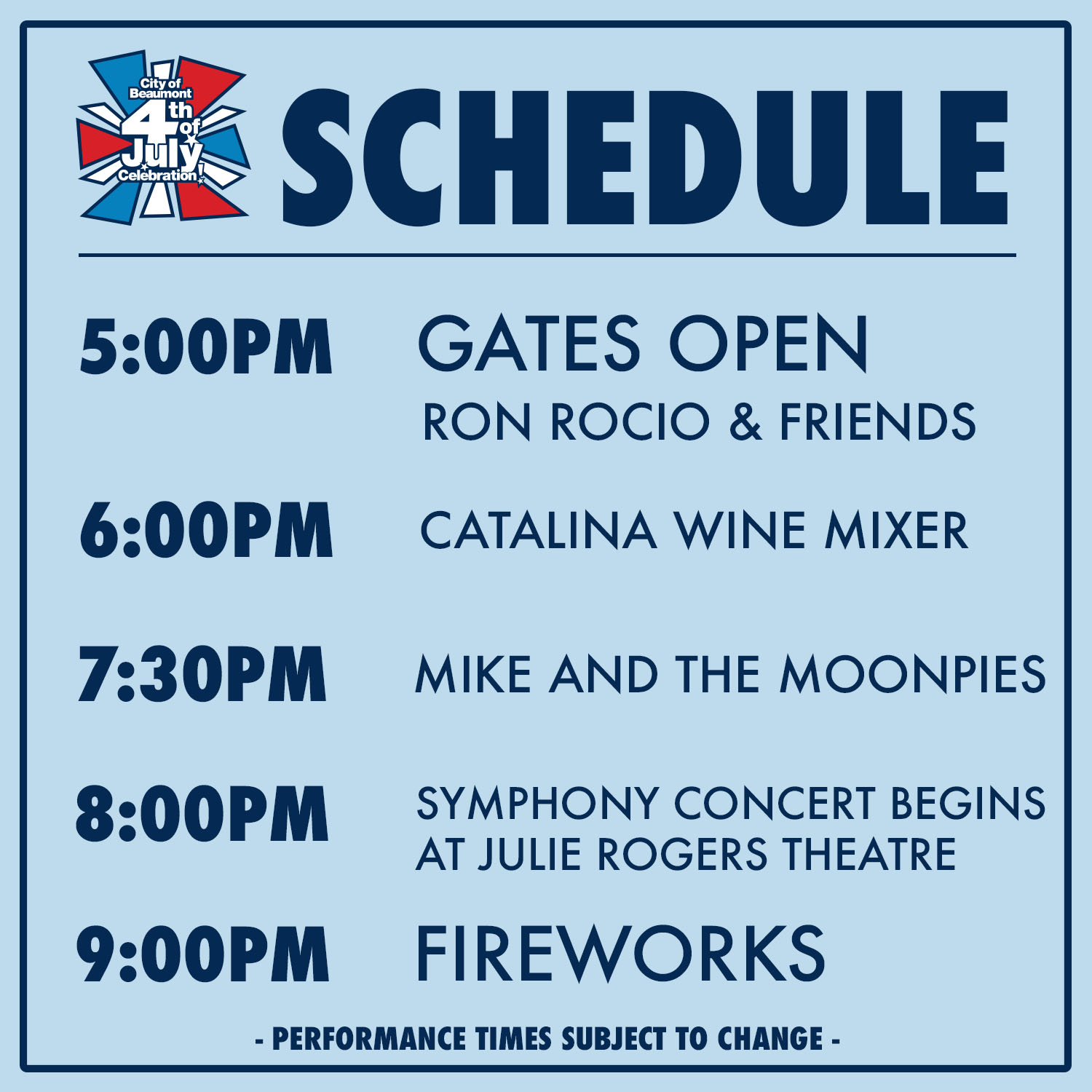 Annual Fourth of July Celebration